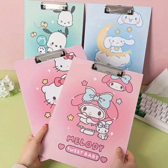 Office | Sanrio Hello Kitty Friends A4 Writing Pad With Paper Clip You ...